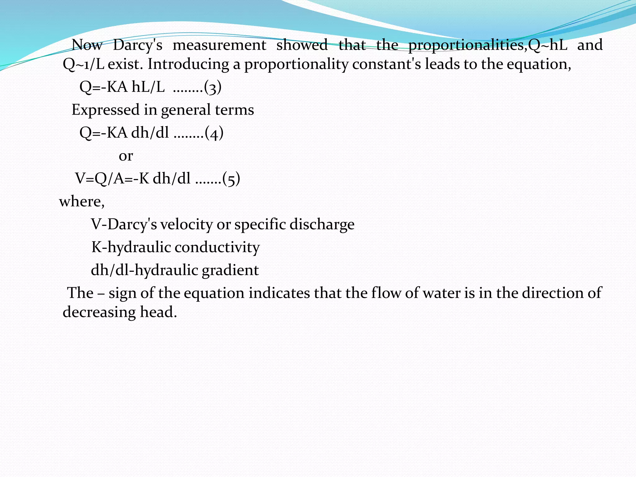 DARCY’S LAW | PPTX