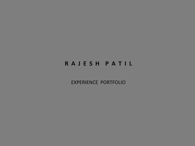 Rajesh Patil_Project Experience | PDF