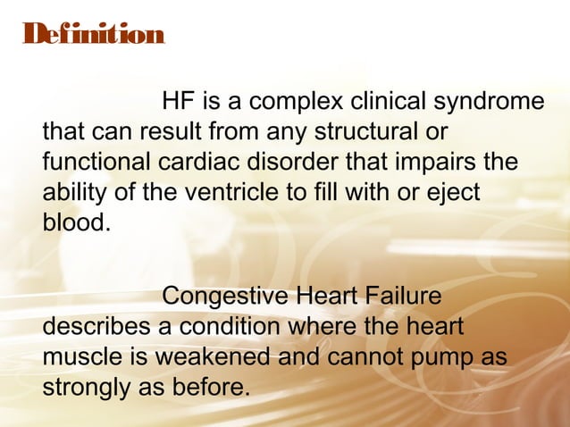 Pathophysiology of congestive heart failure | PPT | Heart and ...
