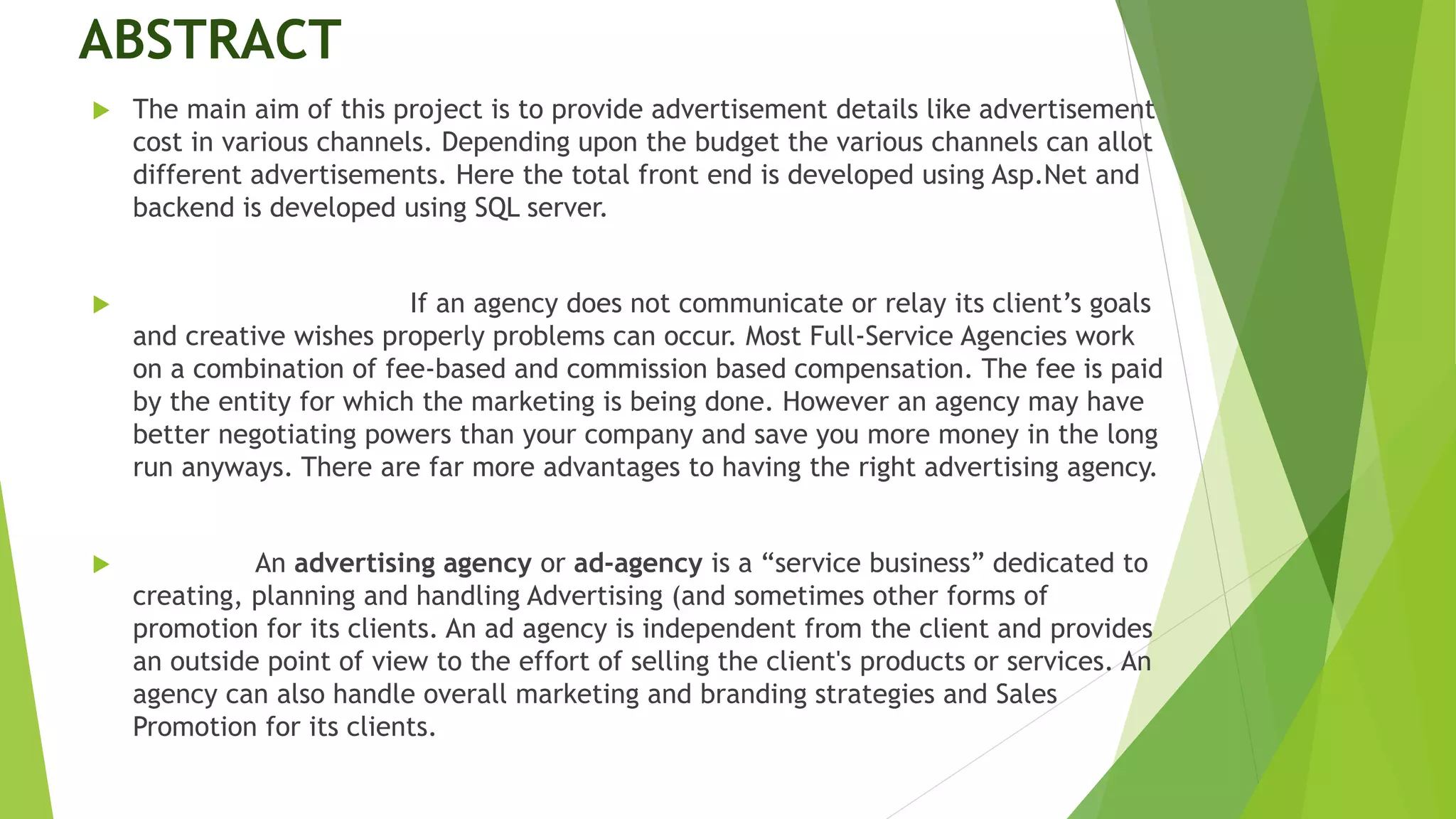 Online Advertisement Agency Management System By Tuhin Roy using ASP.NET