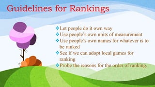 Ranking and Scoring Exercises for Research | PPTX