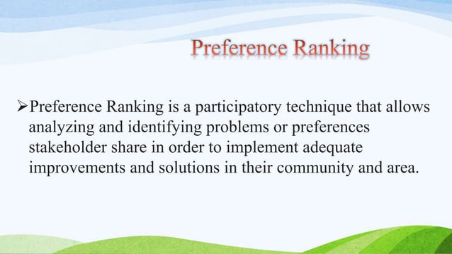 Ranking and Scoring Exercises for Research | PPTX