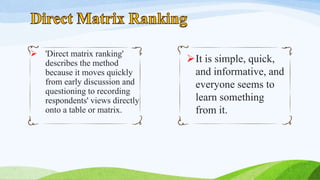 Ranking and Scoring Exercises for Research | PPTX