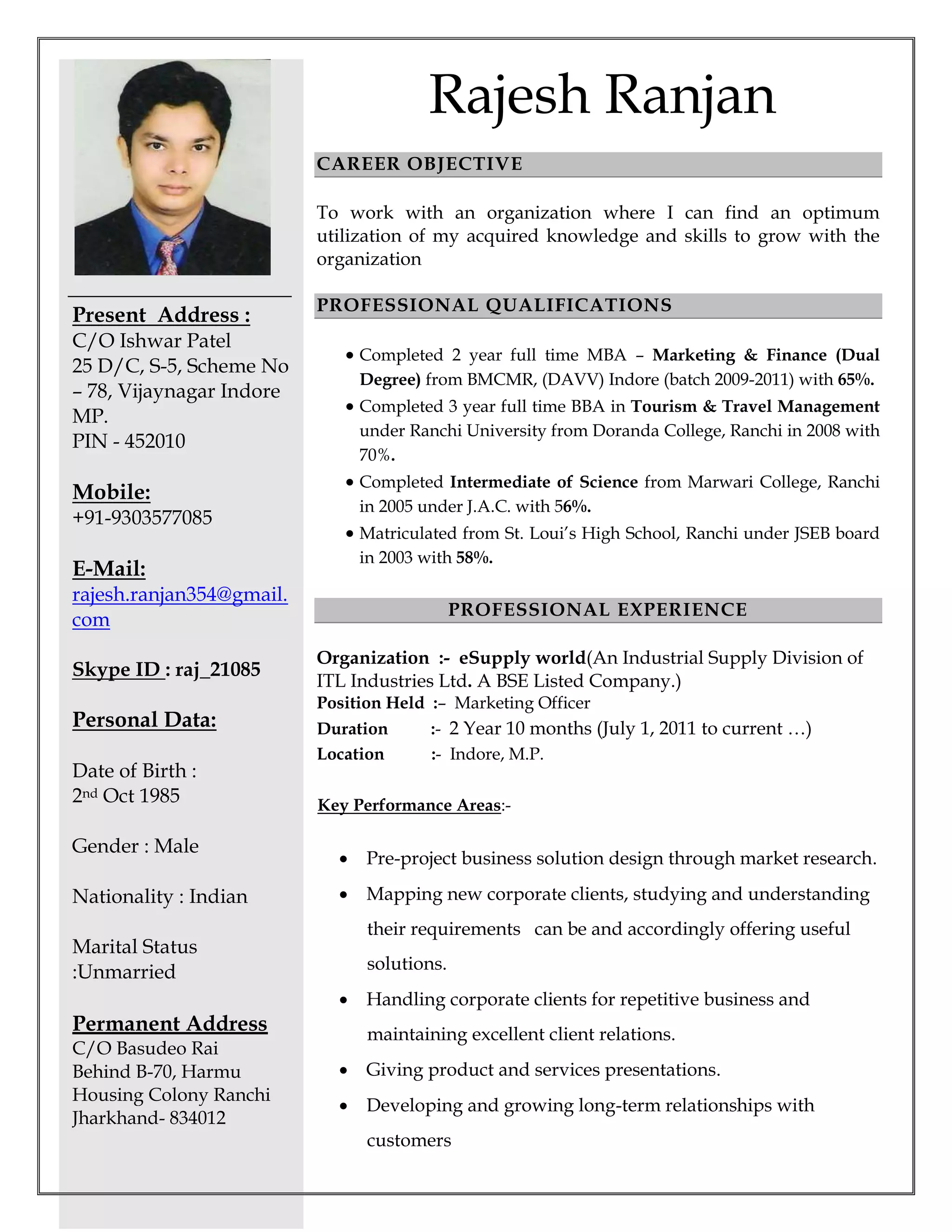 Rajesh resume | DOCX