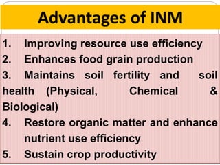 Rajesh seminar intercropping and INM | PPT
