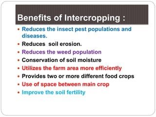 Rajesh seminar intercropping and INM | PPTX
