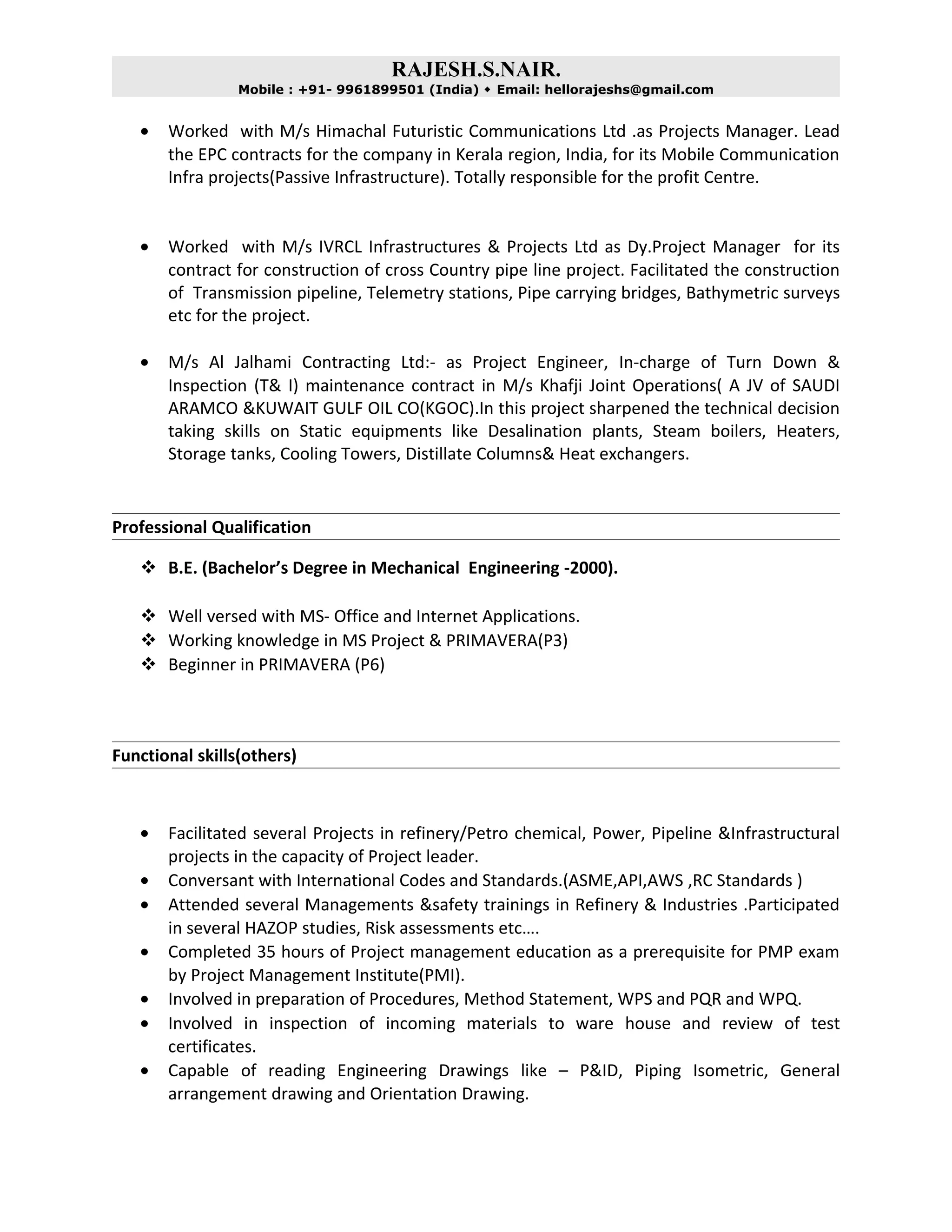 Rajesh Sree Ramachandran Nair Original Copy | DOC