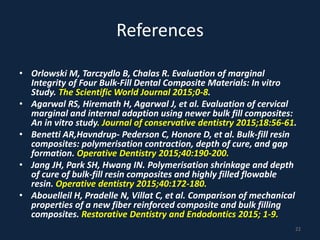 Evaluation of Marginal integrity and Depth of Cure for three ‘bulk fill ...