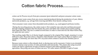 Recycling of textile waste products on different process. | PPTX