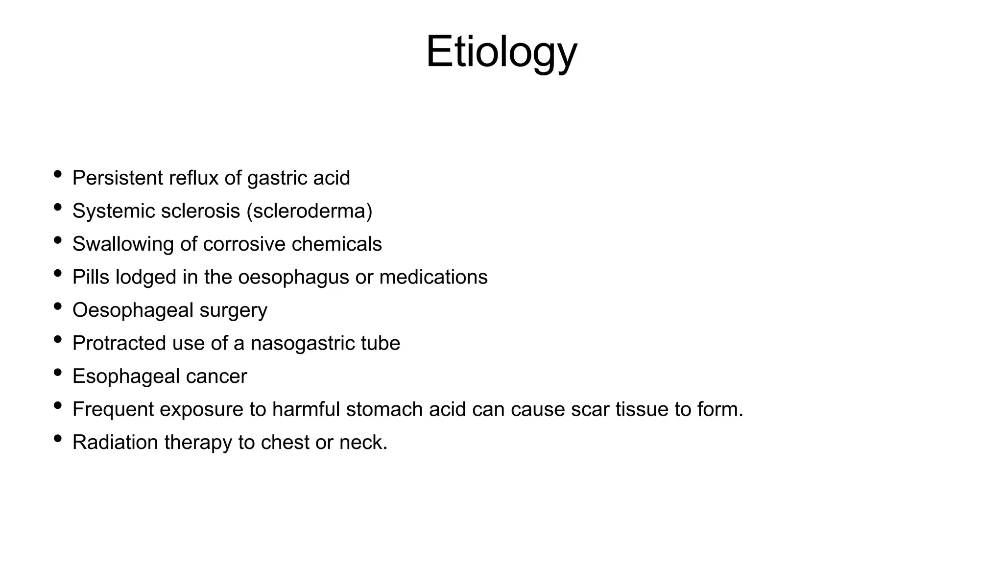 Esophageal strictures caused by caustic burns.pptx