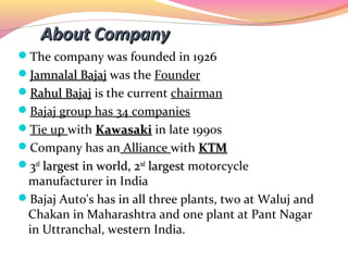 Rajiv Bajaj, MD & CEO, Bajaj Auto | PPT | Automotive Industry | Industries