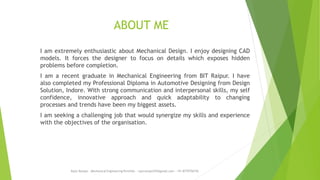 Mechanical Design Portfolio | PDF