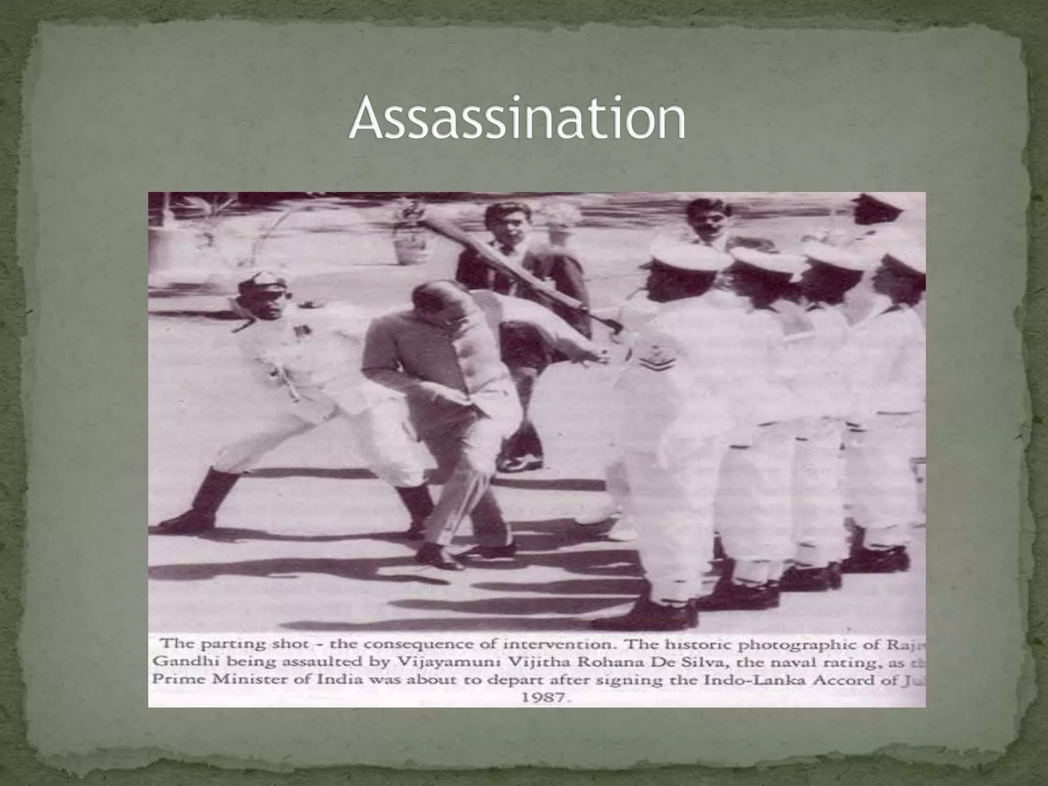 Rajiv gandhi assassination | PPTX