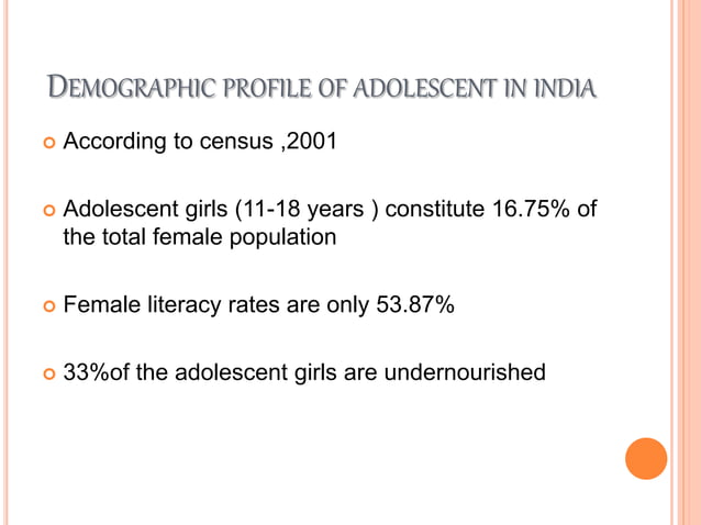 Rajiv gandhi scheme for adolescent girls(sabla) | PPTX | Parenting ...