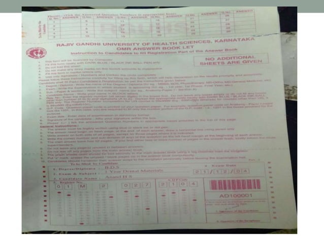 Instructions to BSc Nursing students for RGUHS Examinations