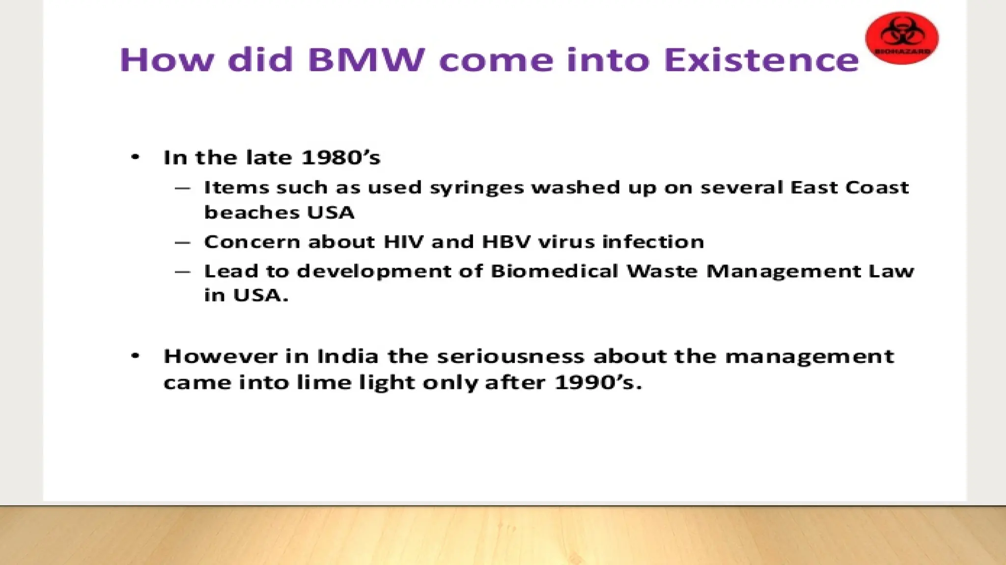 Biomedical Waste collection treatment disposal | PPT