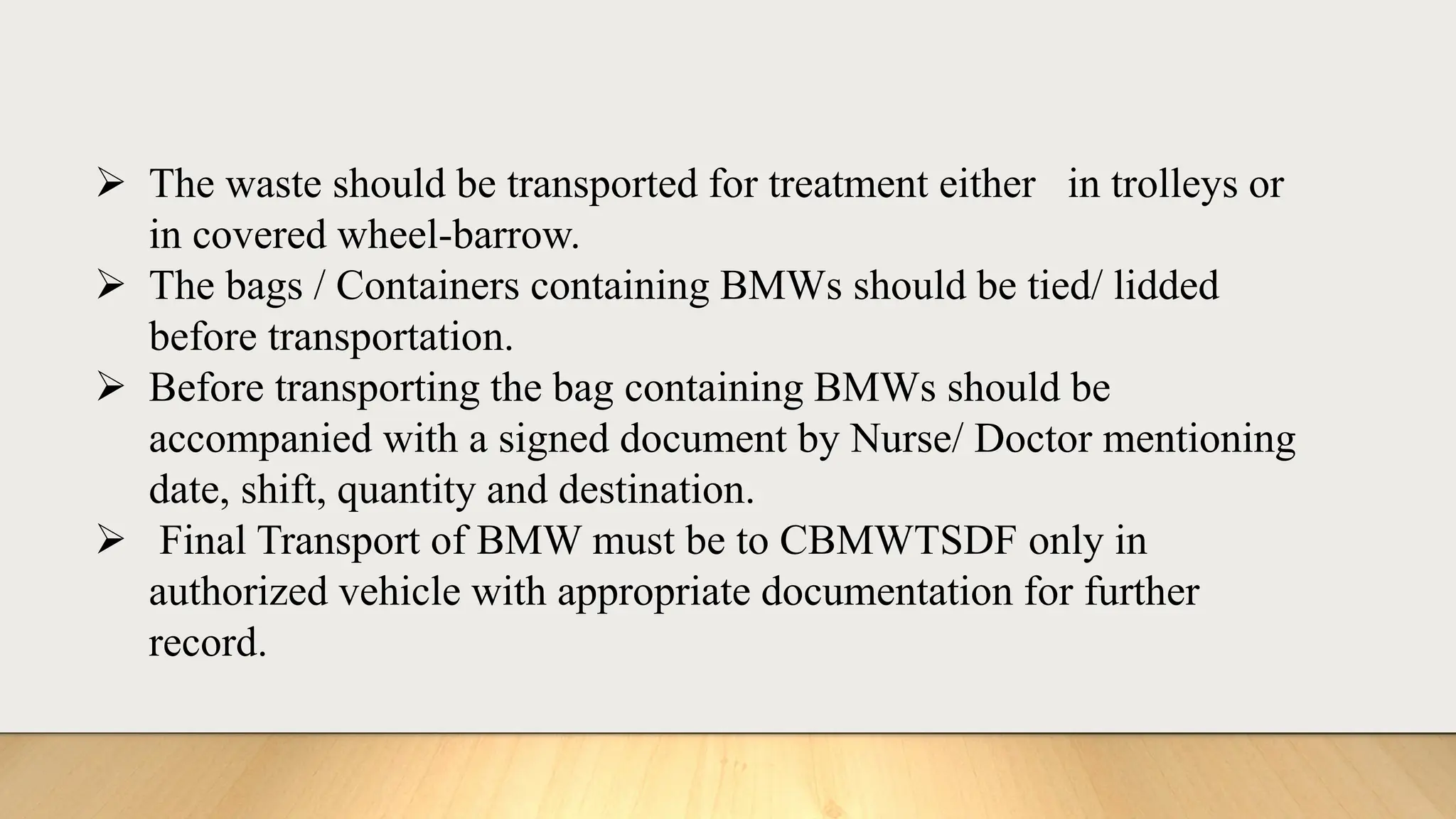 Biomedical Waste collection treatment disposal | PDF | Infectious ...
