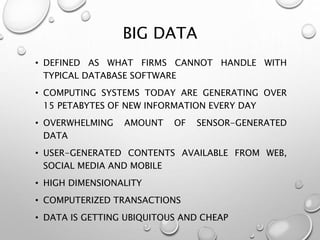 Business intelligence and analytics | PPT