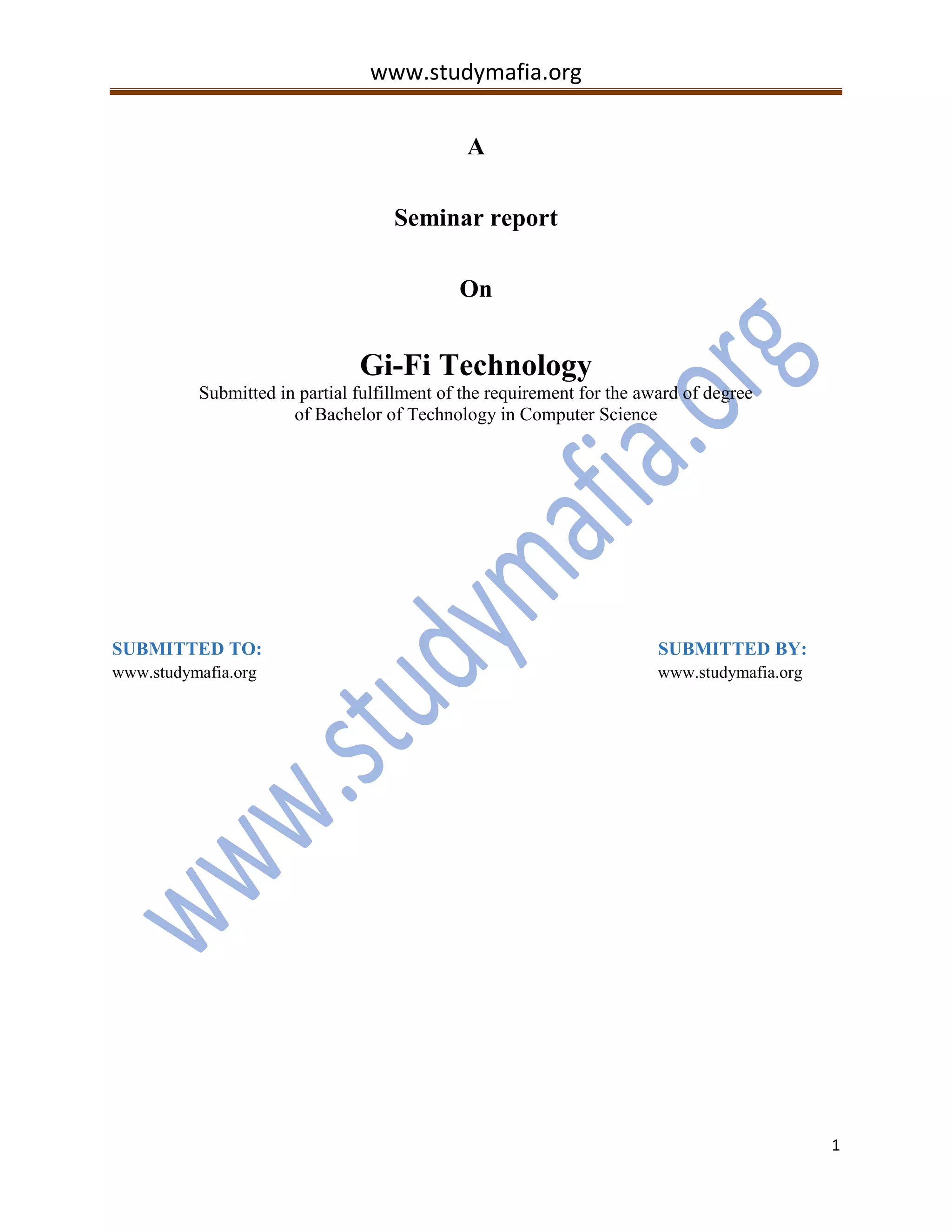 wifi versus gifi | PDF