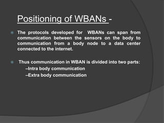 Wireless Body Area Network (WBAN) | PPTX