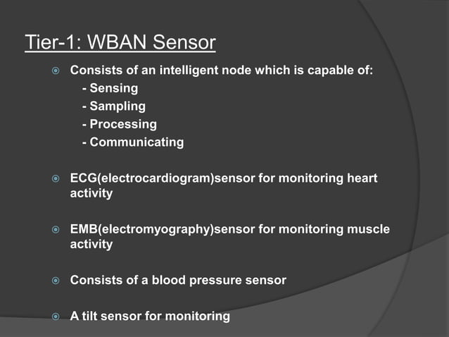 Wireless Body Area Network (WBAN) | PPTX