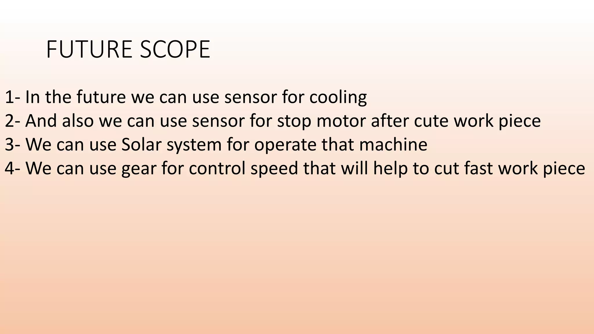 Double Acting hacksaw using Scotch Mechanism Machine ppt | PPT