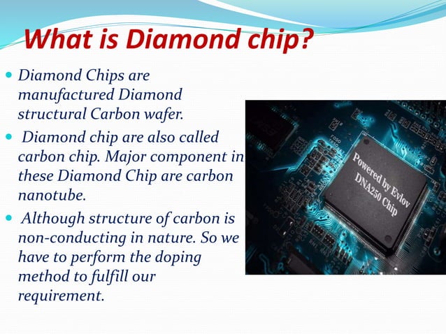 Diamond chip | PPTX | Chemistry | Science