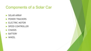 SOLAR CARS | PPTX