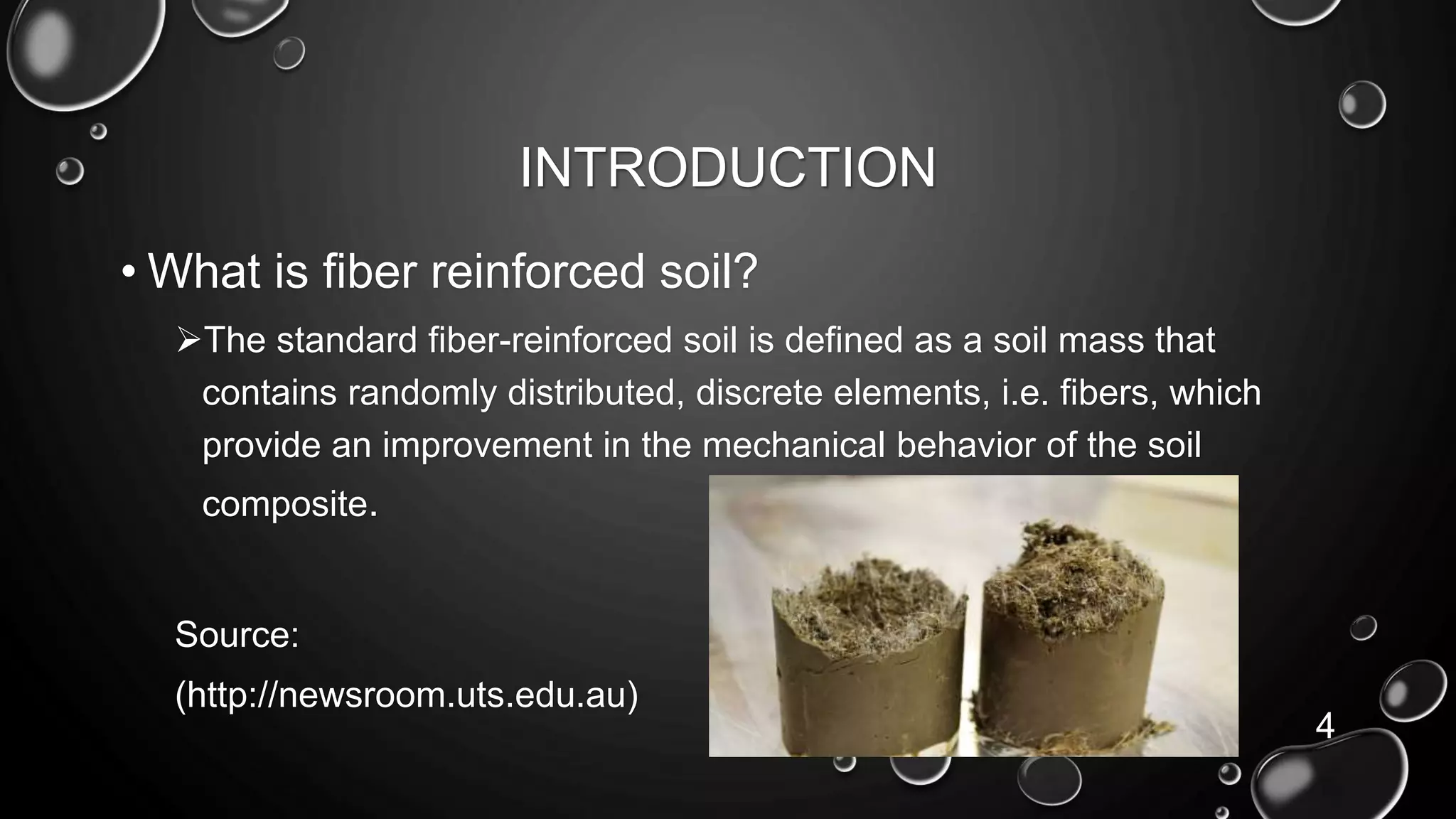 TENSILE STRENGTH OF FIBER REINFORCED SOIL | PPTX