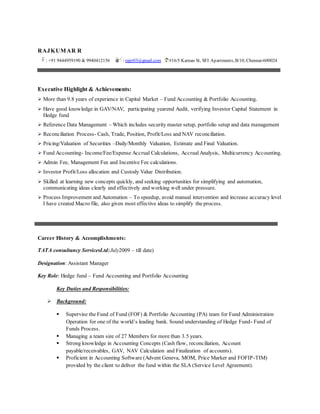 Rajkumar r resume | DOCX