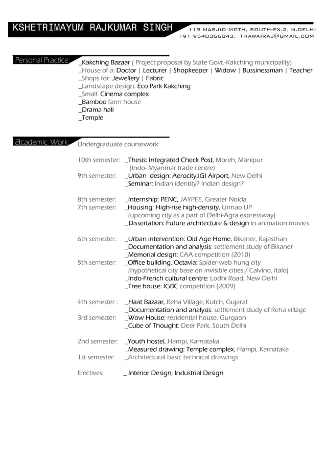 Ksh. Rajkumar Singh - Resume | PDF | Resume Writing and Advice | Job Search