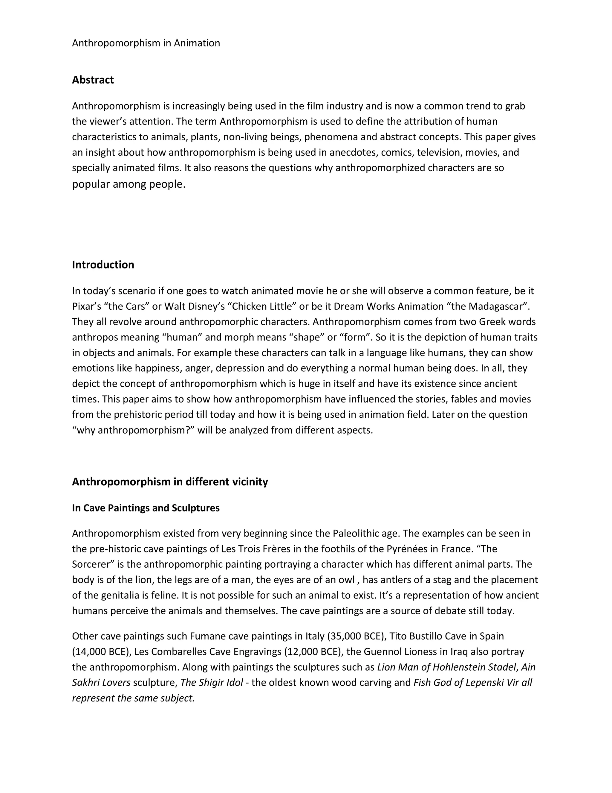 Anthropomorphism | PDF