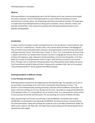 Anthropomorphism | PDF