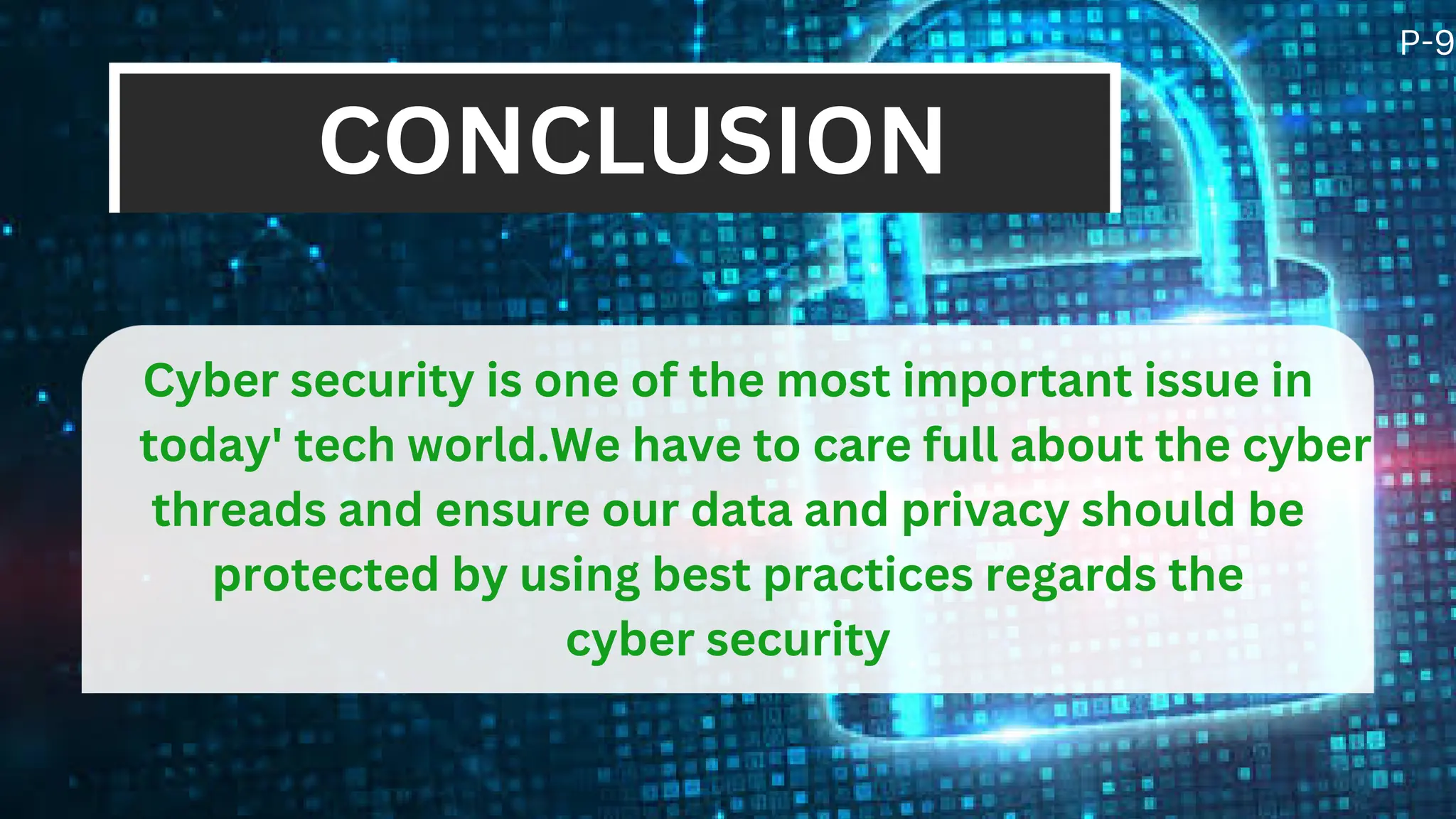Presentation on cyber security in English | PDF
