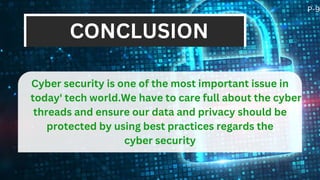 Presentation on cyber security in English | PDF | Internet | Computing