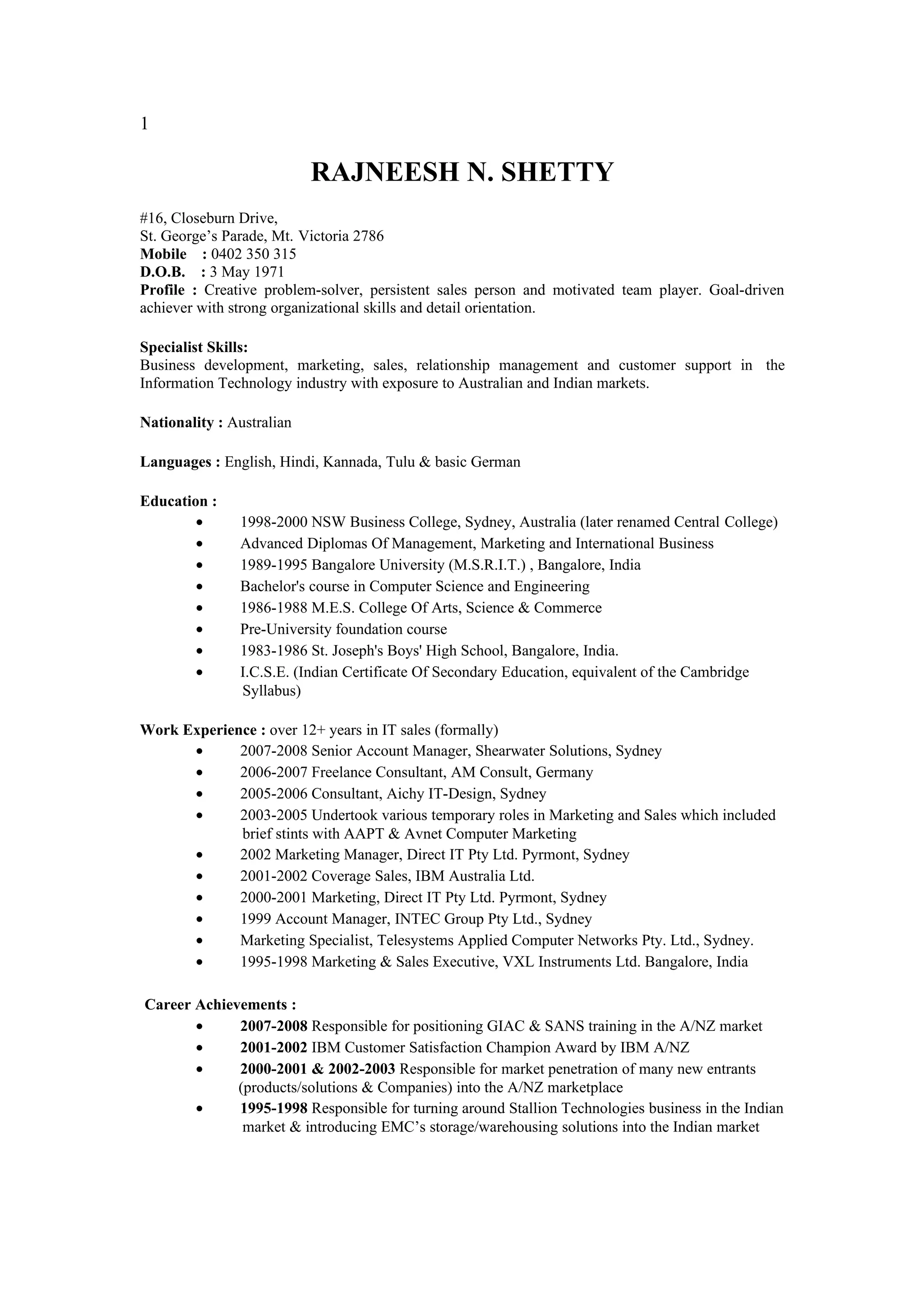 Rajneesh321 Resume | PDF