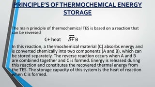 thermo chemical energy storage system for solar plants | PPT