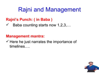 Rajnikanth and management | PPT