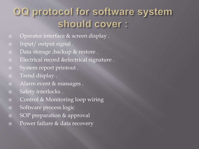 DQ,OQ,PQ,URS | PPTX | Operating Systems | Computer Software and ...