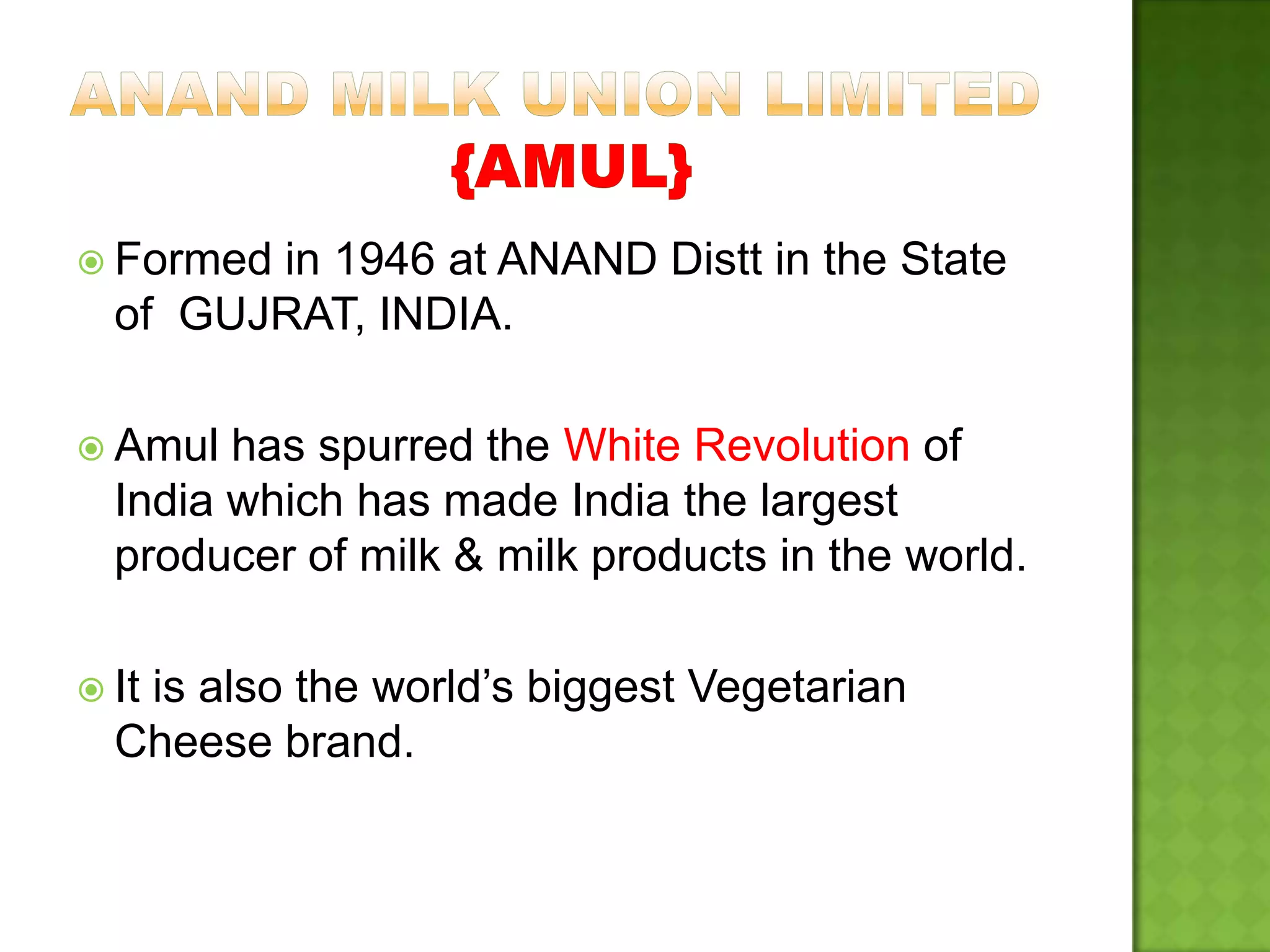 Amul case study | PPTX