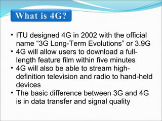 4G technology | PPT