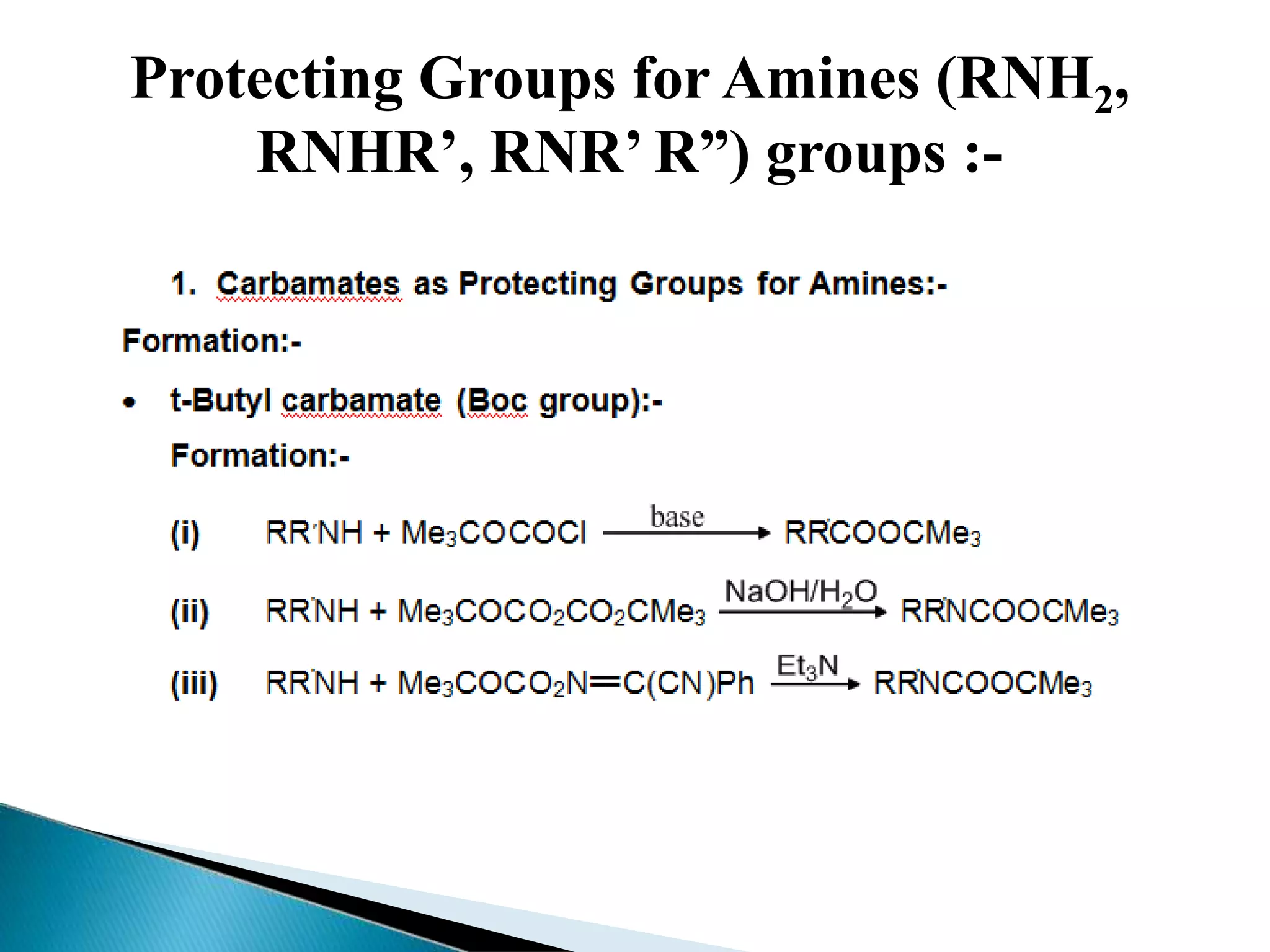 Protecting Groups in Organic Chemistry | PPTX