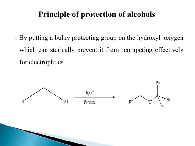 Protecting Groups in Organic Chemistry | PPTX | Chemistry | Science