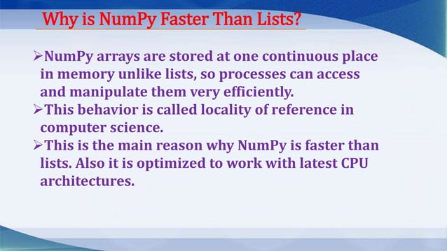 NumPy | PPTX