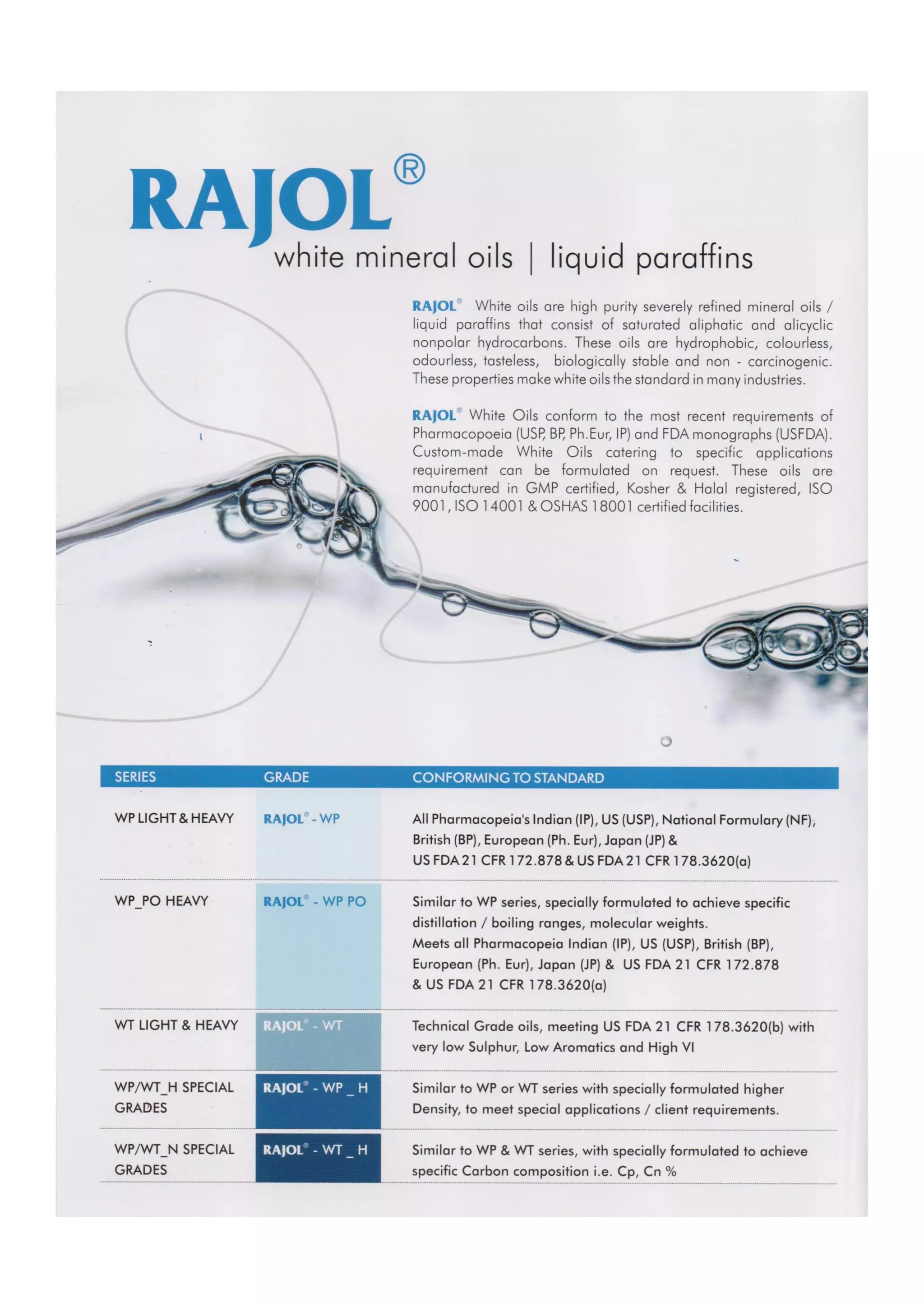 Rajol whiteoil-catalogue | PDF