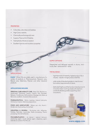 Rajol whiteoil-catalogue | PDF