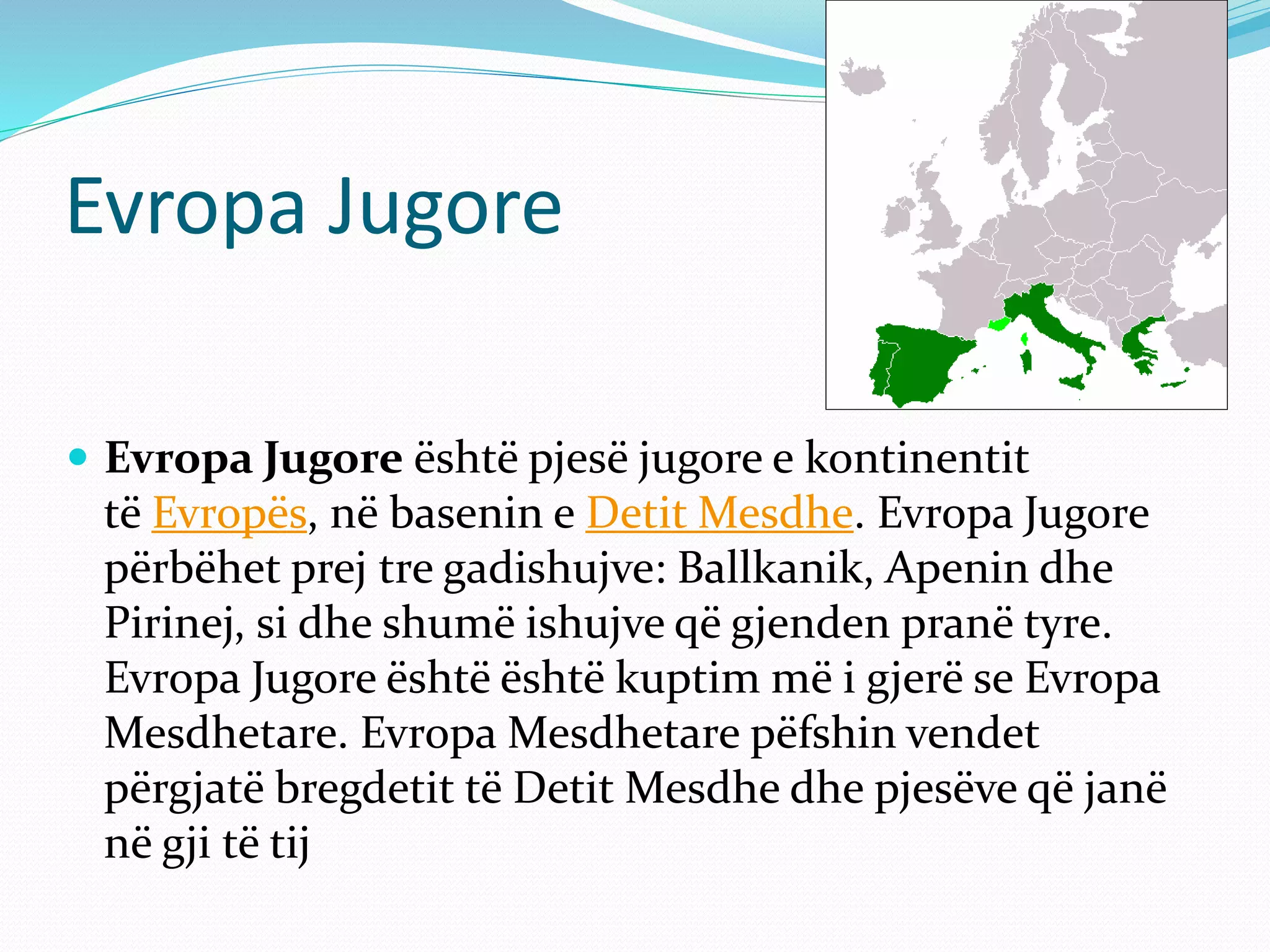 Rajonet e Europes | PPTX