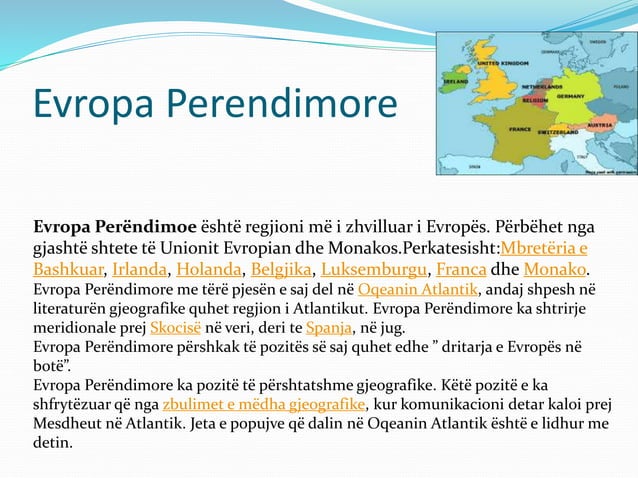 Rajonet e Europes | PPTX