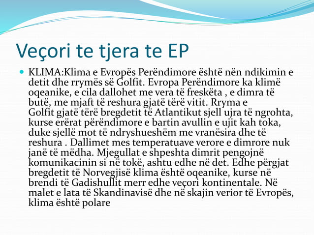 Rajonet e Europes | PPTX