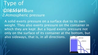 Pressure and it's Application | PPTX